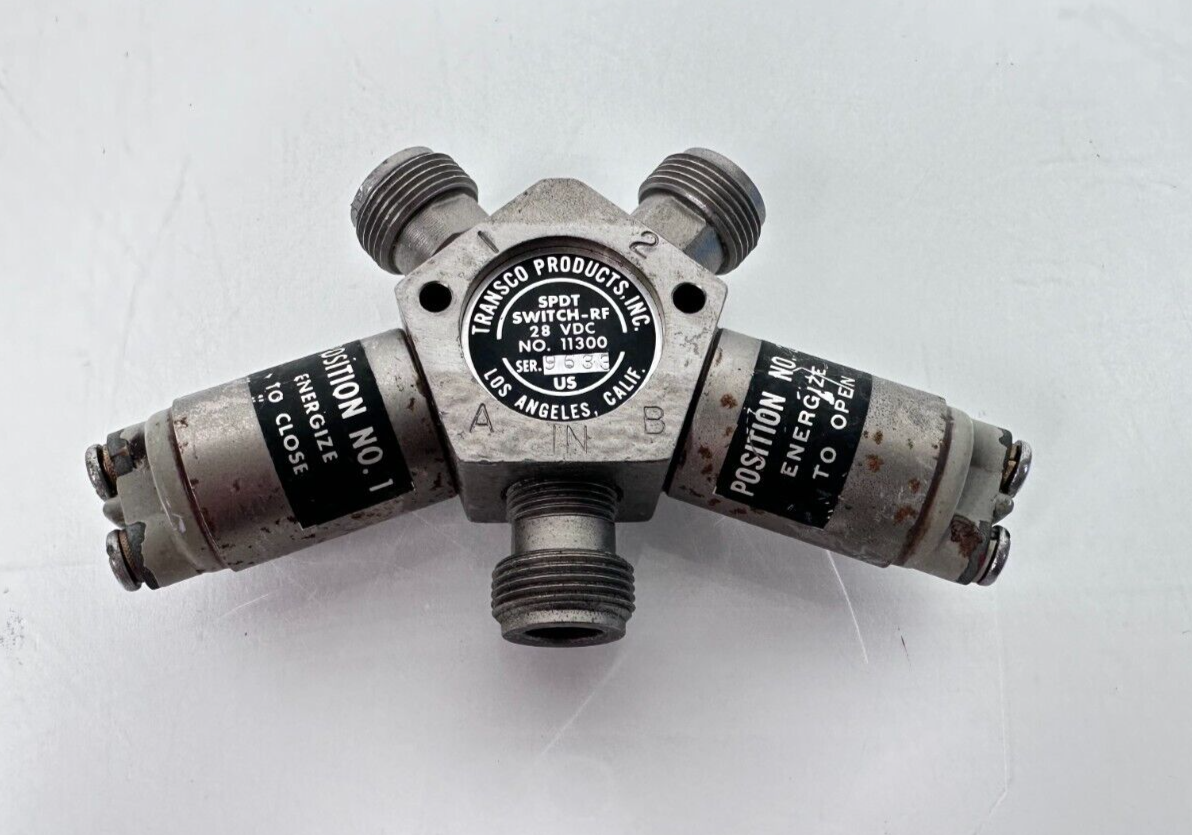 Transco 11300 RF Coaxial Switch SPDT 28VDC N(f) DC-11GHz Free Shipping ...