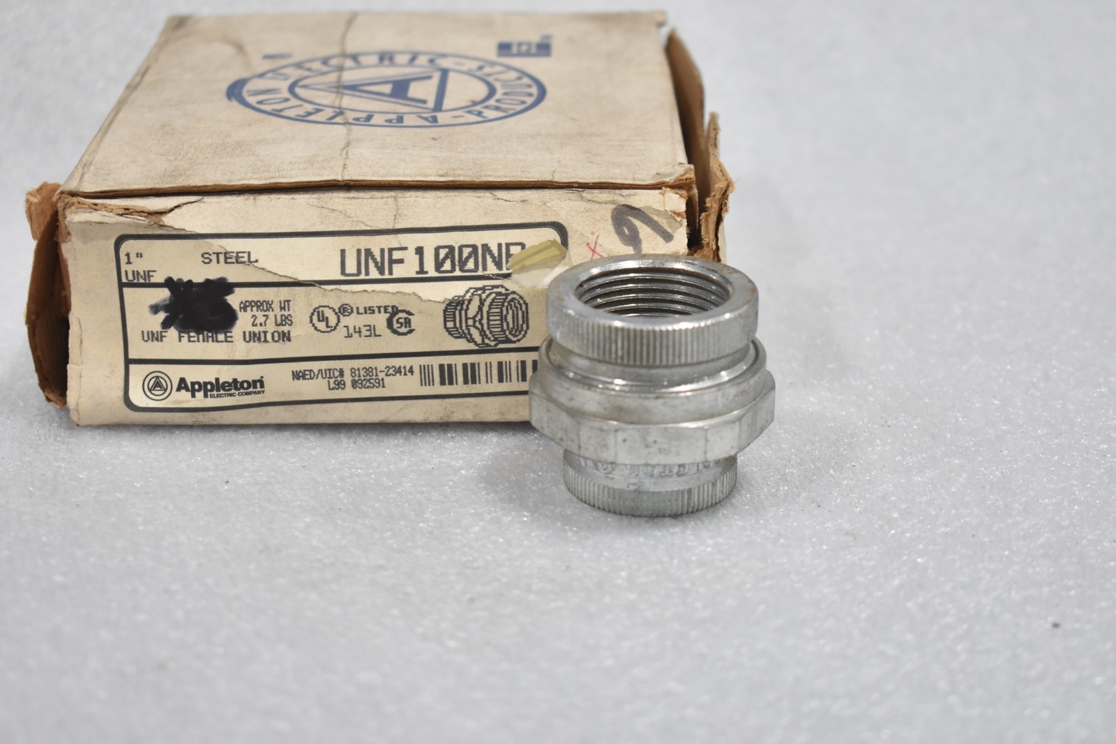 APPLETON ELECTRIC COMPANY UNF100NR 1" INCH STEEL UNION CONNECTOR | eBay