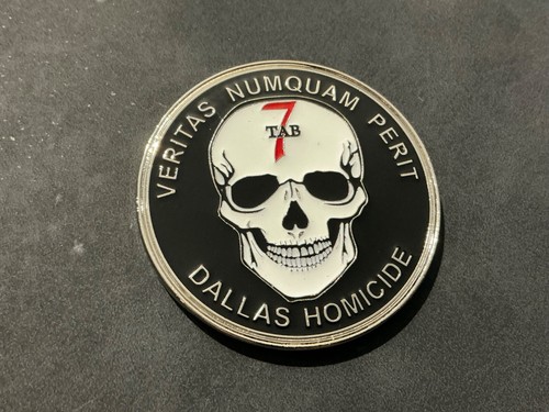 Dallas Police Homicide tab 7 punisher skull Challenge Coin | eBay
