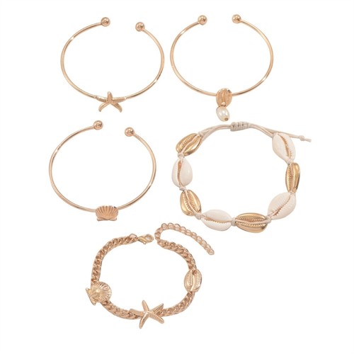 Inspired Seashells Bracelet Stackable Design Beach Wrist Jewelry Gift ...