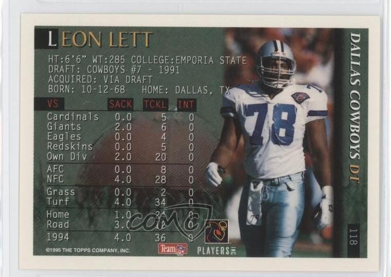 1995 Bowman Leon Lett #118 | eBay