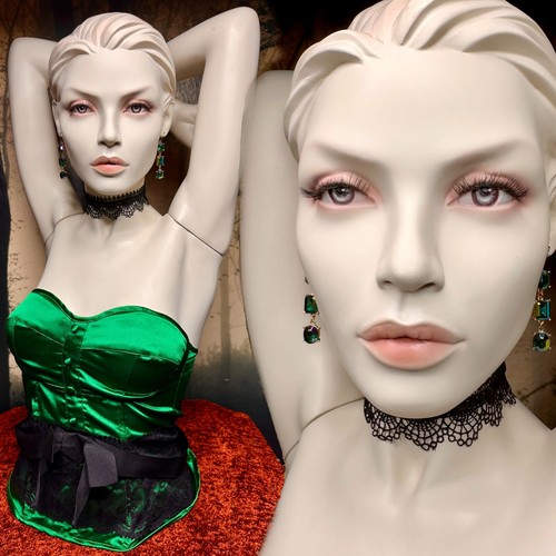 Stunning Vintage Mannequin Female Torso Bust w Arms Abstract Jewelry ...