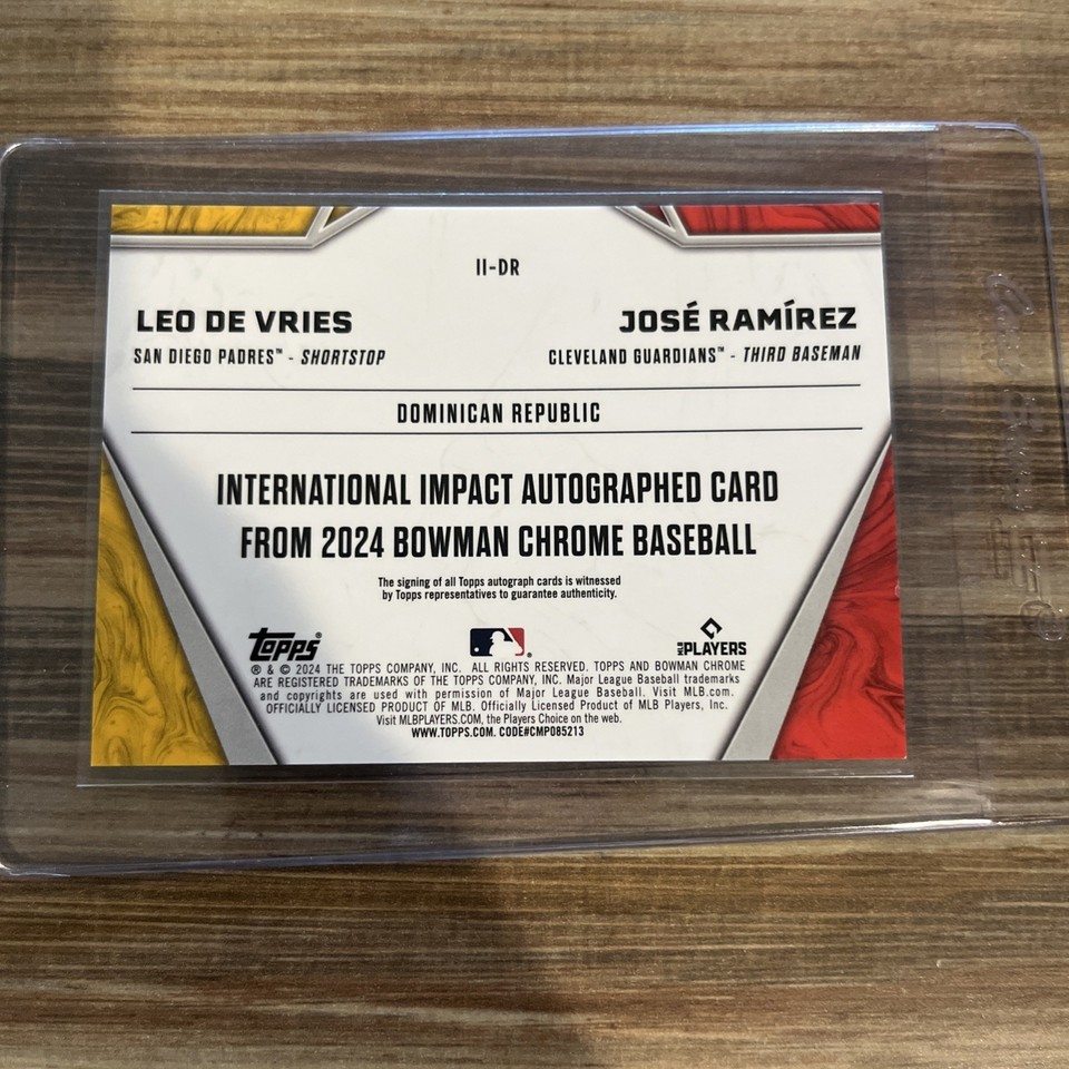 2024 Bowman Chrome - International Impact Autographs Jose Ramirez, Leo ...