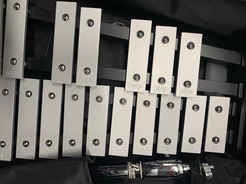 Pearl Xylophone Bell Kit With Drum Sticks Stand Carrying Case and ...