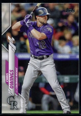 2020 Topps Baseball Chris Owings #U-11 Colorado Rockies | eBay