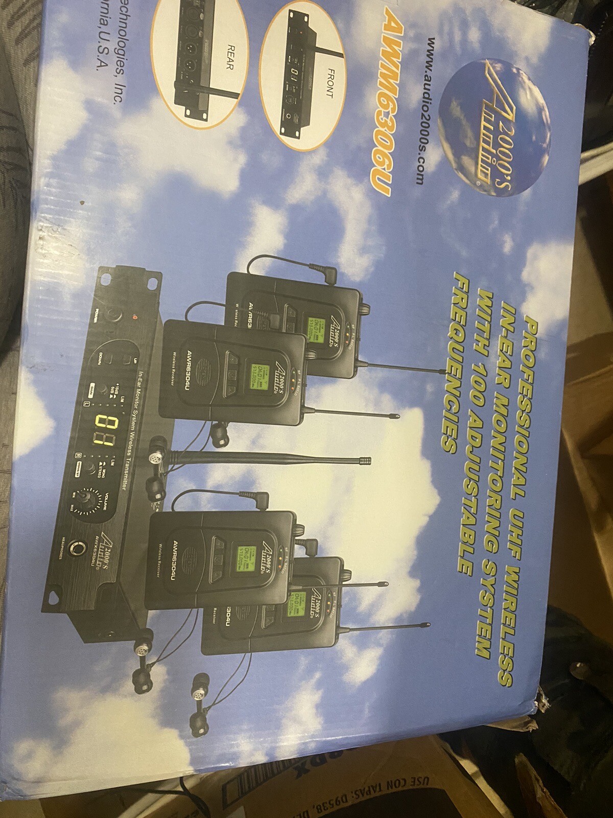 Audio2000'S In-Ear Wireless Audio Monitor System - Black (AWM6306U) for ...