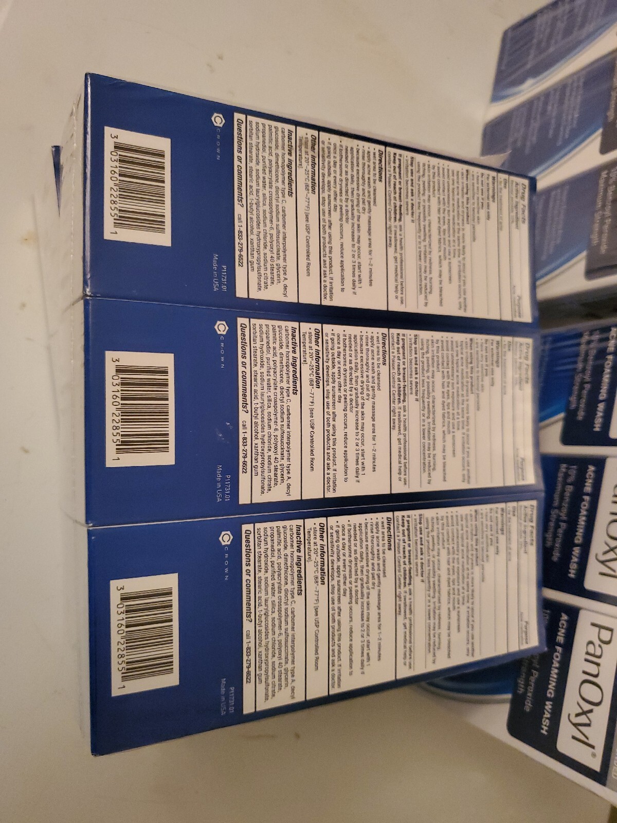 PanOxyl Acne Foaming Wash 10% Benzoyl Peroxide Max Strength • 5.5 oz ...