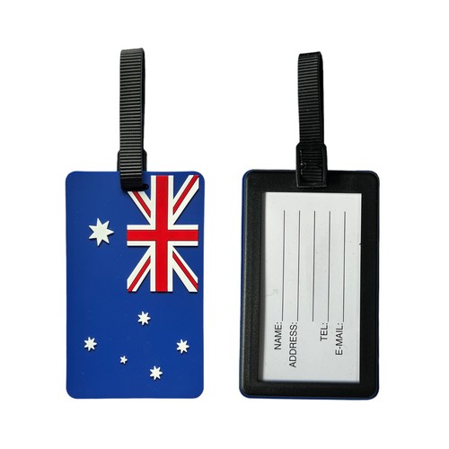 Luggage Tag Australian Flag Travel Baggage Suitcase Identity Address ...