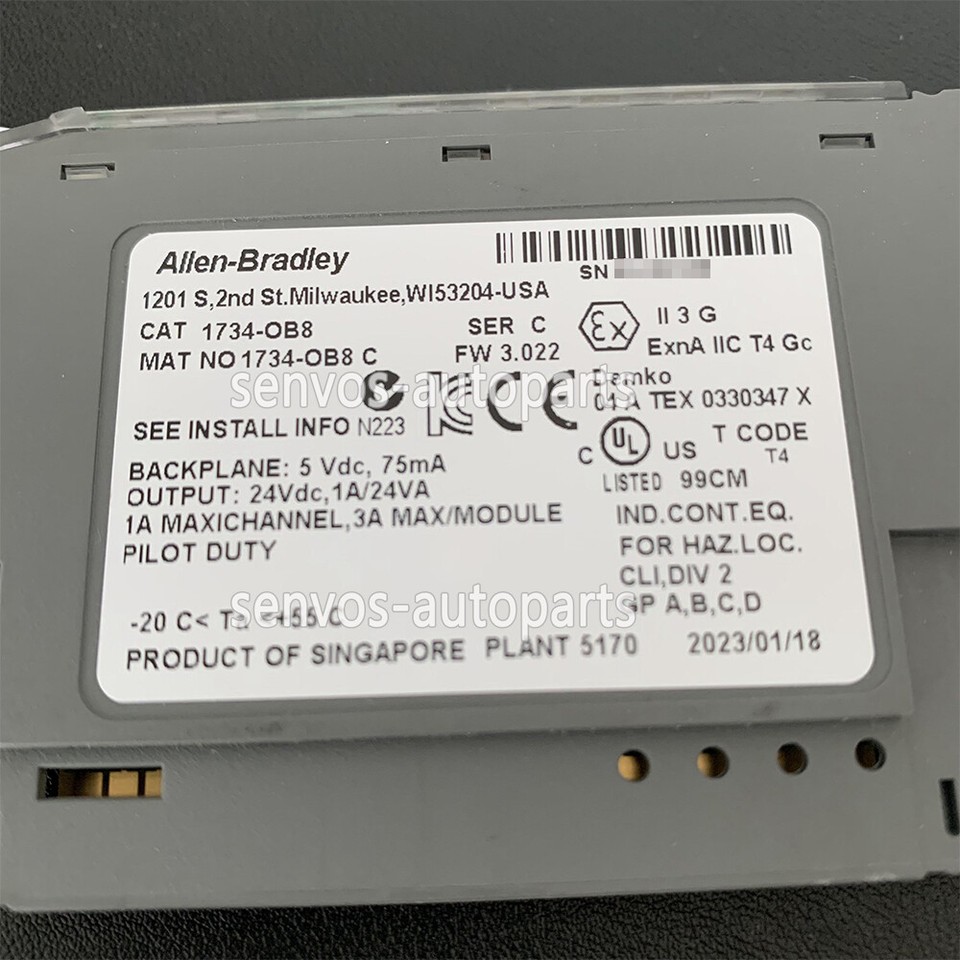 New 1734-OB8 Allen-Bradley 1734OB8 Ser C Point I/O 8-Point Digital ...