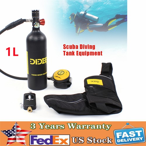 Mini Scuba Diving Tank Kit 1 L Oxygen Tank with Equipment Underwater ...