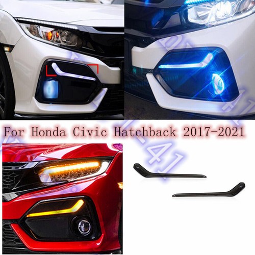 3-Color L Shape Led DRL Driving Fog Light Lamp For Honda Civic ...
