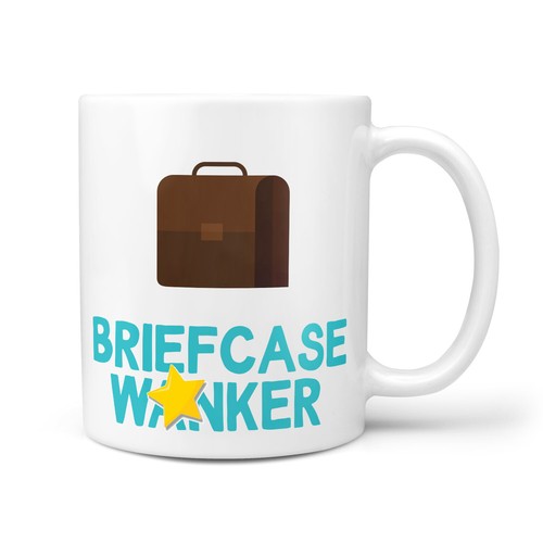 Briefcase Wanker Mug - Gift For Office Inbetweeners Birthday Christmas ...