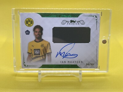 2023-24 Topps BVB Premium - Ian Maatsen /30 Patch Autograph Borussia ...