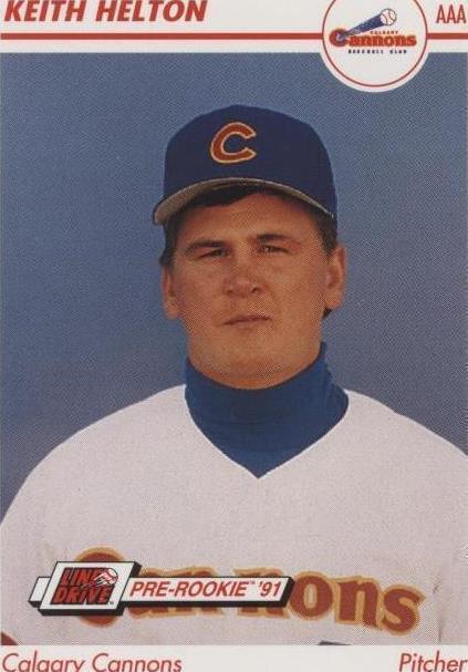 1991 Line Drive Pre-Rookie - AAA Keith Helton #58 (RC) for sale online ...