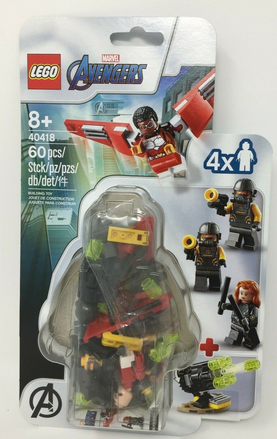 LEGO Marvel Avengers 40418 Falcon & Black Widow 4 Minifig Minifigure ...