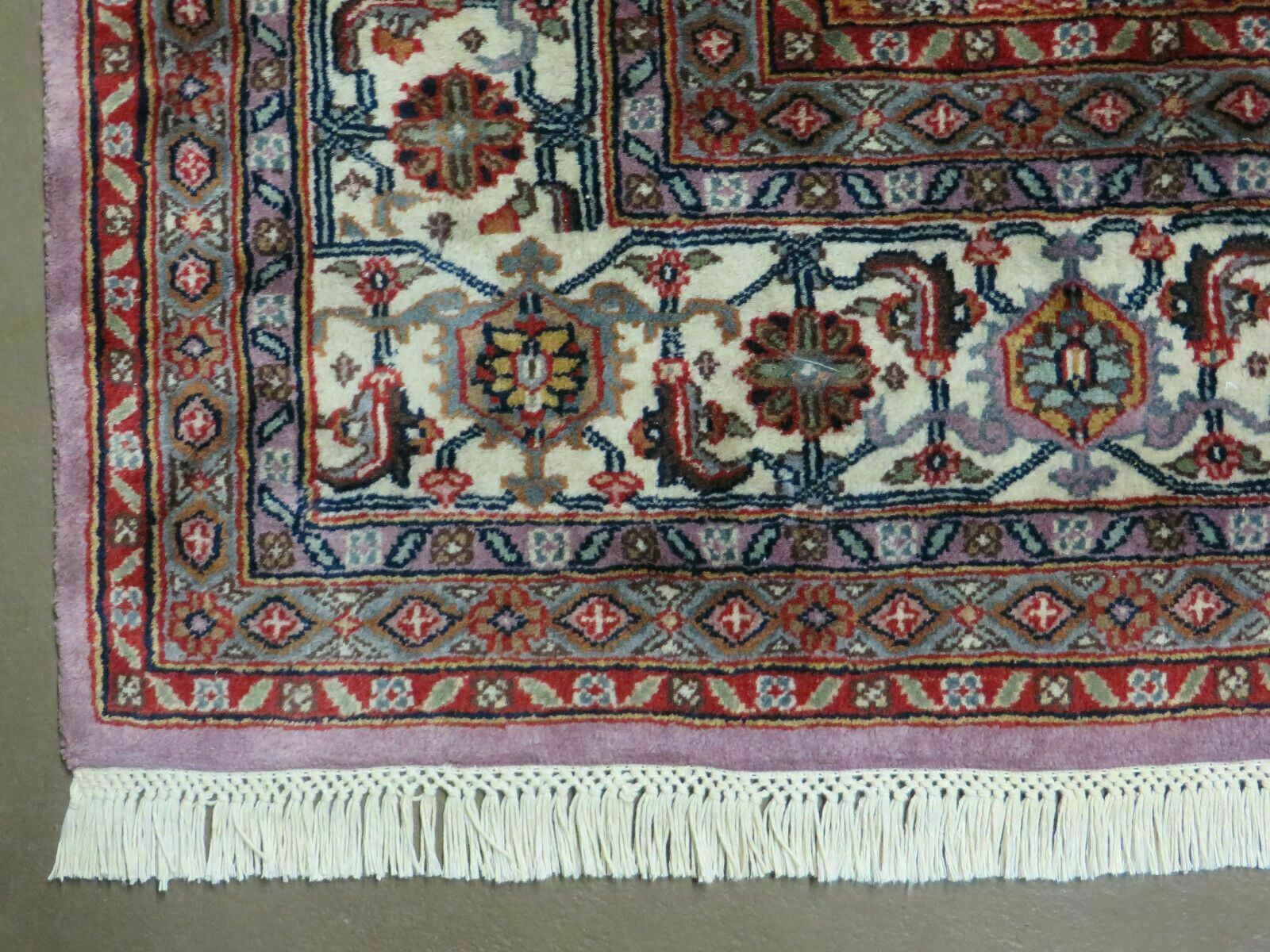 8' X 10' Vintage Fine Handmade India Wool Rug Hand Knotted Carpet ...