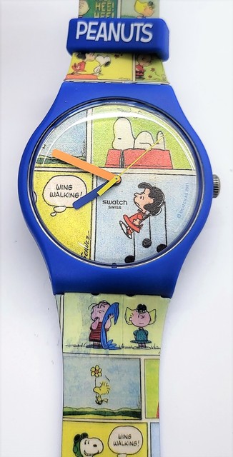 Watch Swatch Peanuts Smak SO29Z108 Watch Silicone Comics Snoopy for ...