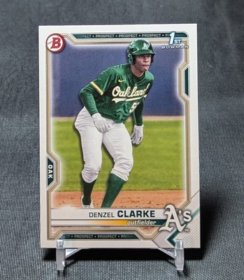 Denzel Clarke 1st Prospect Rookie RC 2021 Bowman Draft Card #BD-128 ...