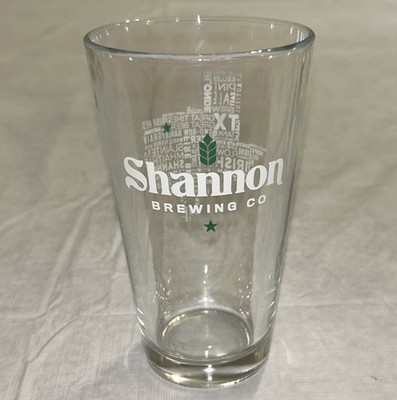 Shannon Brewing Company Craft Beer Pint Glass Keller TX Brewery | eBay
