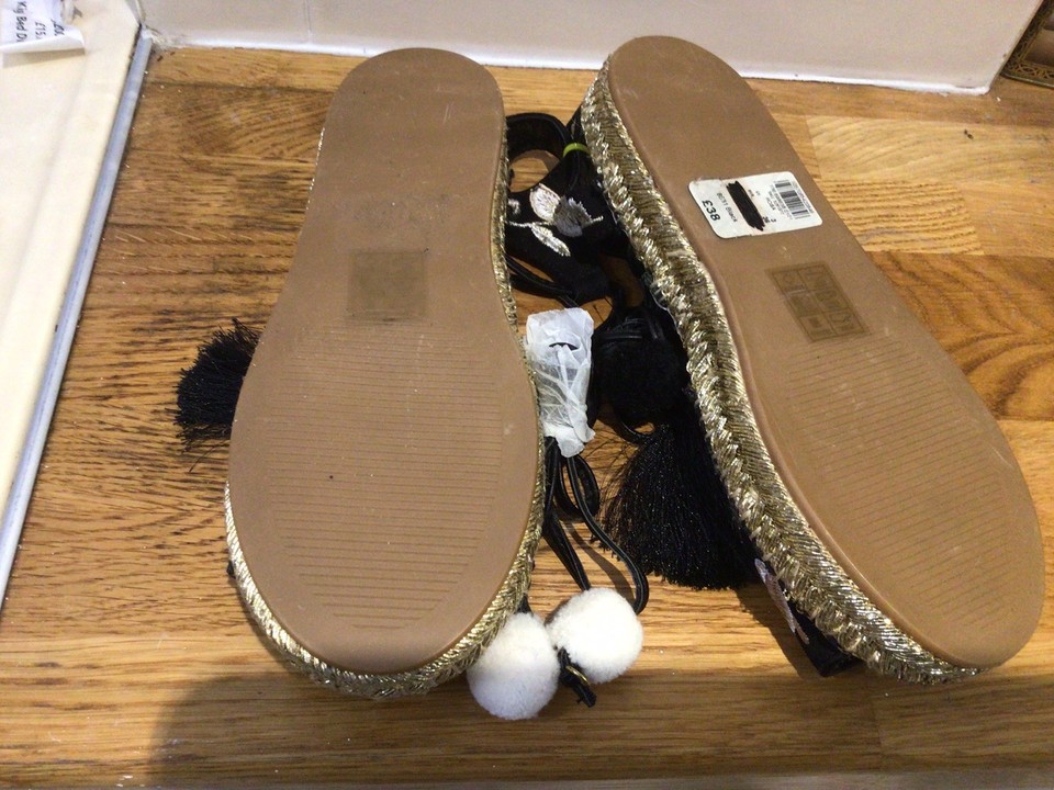 BEAUTIFUL VINTAGE RIVER ISLAND GOLD ROPE SANDAL SIZE 36. / 3 | eBay UK