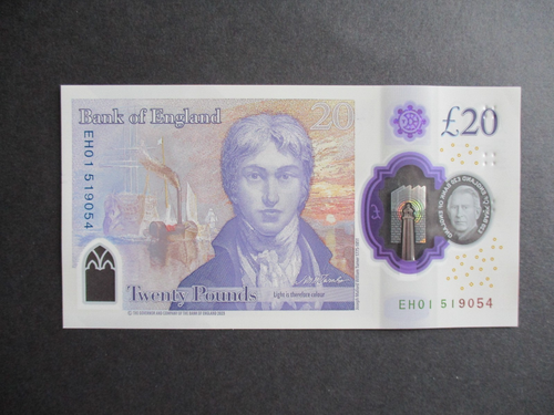 EH01 -FIRST RUN KING CHARLES BANK OF ENGLAND £20 BANKNOTE - S.JOHN ...