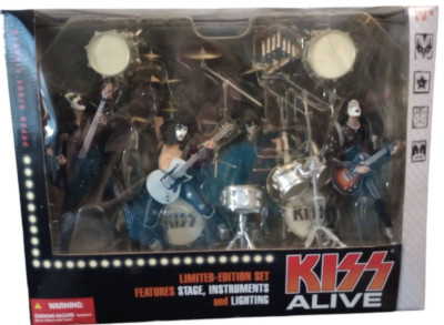 Kiss Alive 2003 Limited Edition Action Figures Stage Instruments ...