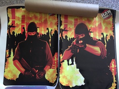 Raw Thrills Target Terror Side Art Stickers Decals Graphics Vinyl NOS ...