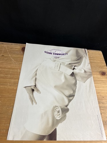 1988 VINTAGE 9X12 UK/LONDON PRINT AD FOR "OZONE COMMUNITY" CLOTHING ...