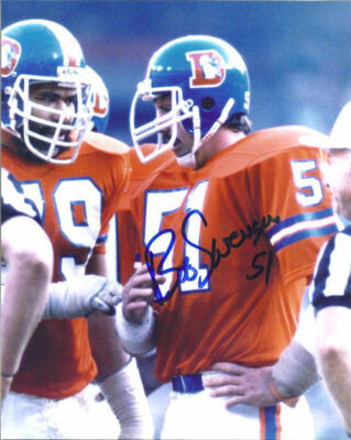 Bob Swenson Autographed/Signed Denver Broncos 8x10 Photo 13418 | eBay