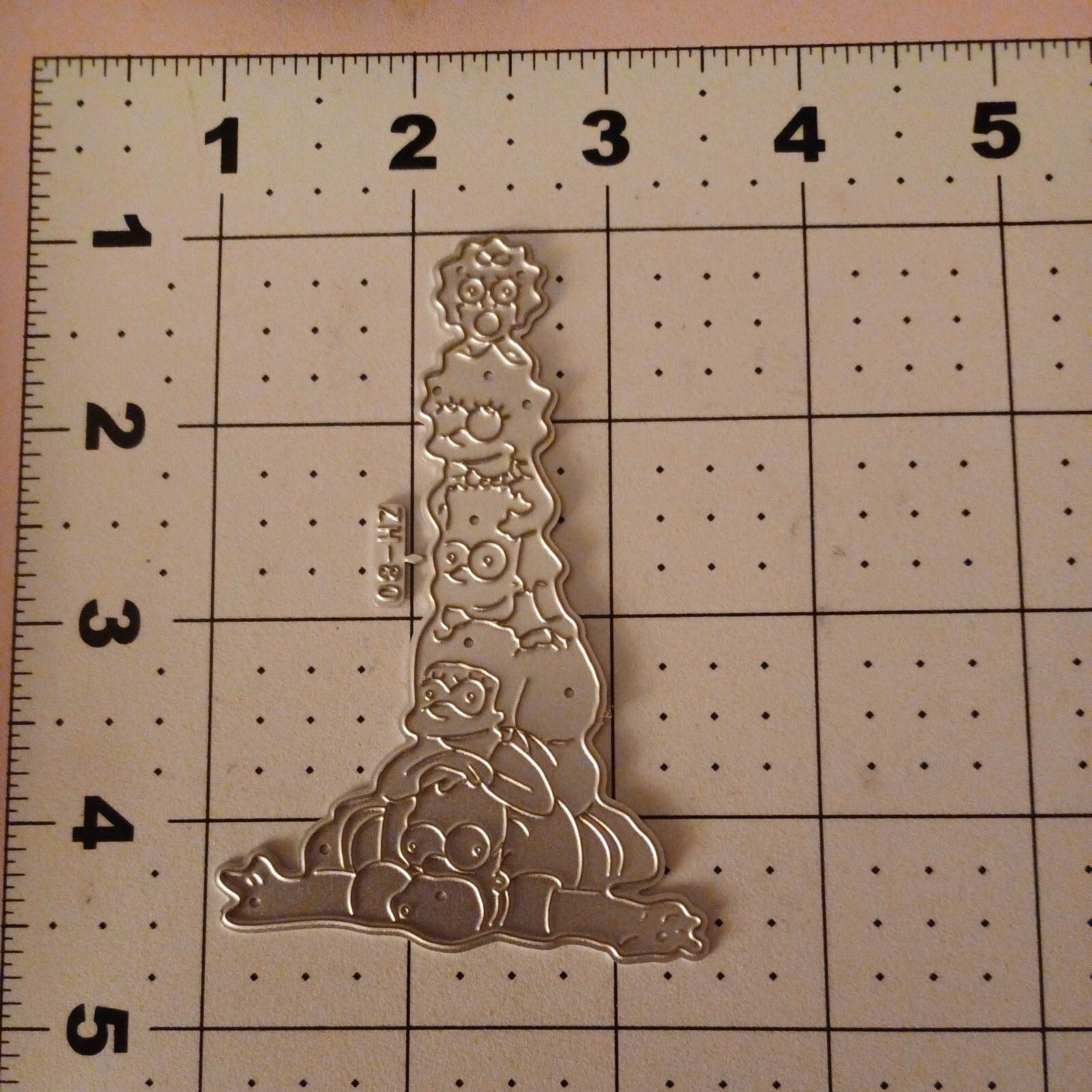 Universal metal die cut tool Simpsons pile up Homer Marge Bart Maggie ...