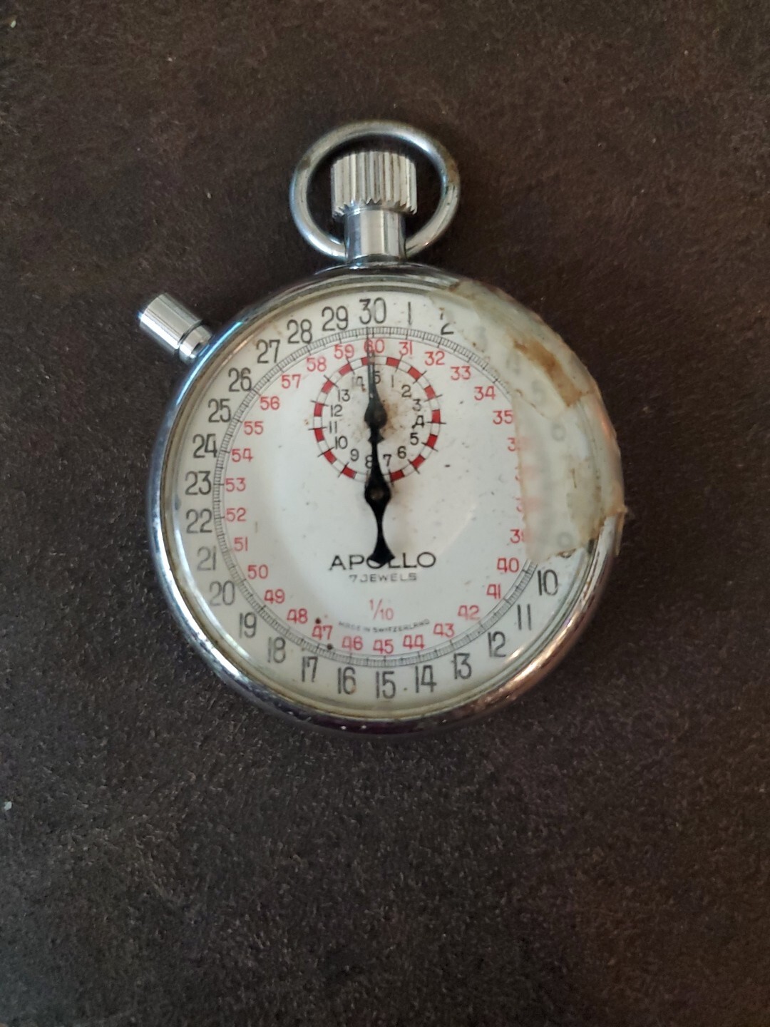 Aristo Apollo 7 Jewels Mechanical Wind Up Stop Watch Made in ...