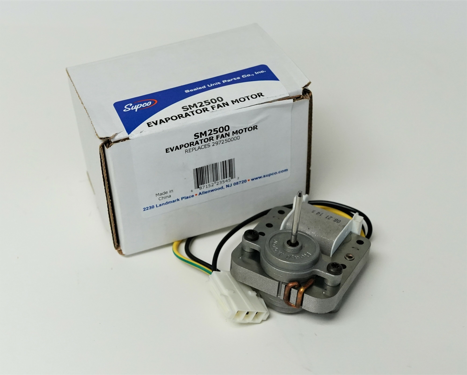 Supco SM2500 for Electrolux Frigidaire 297250000 Refrigerator Fan Motor ...