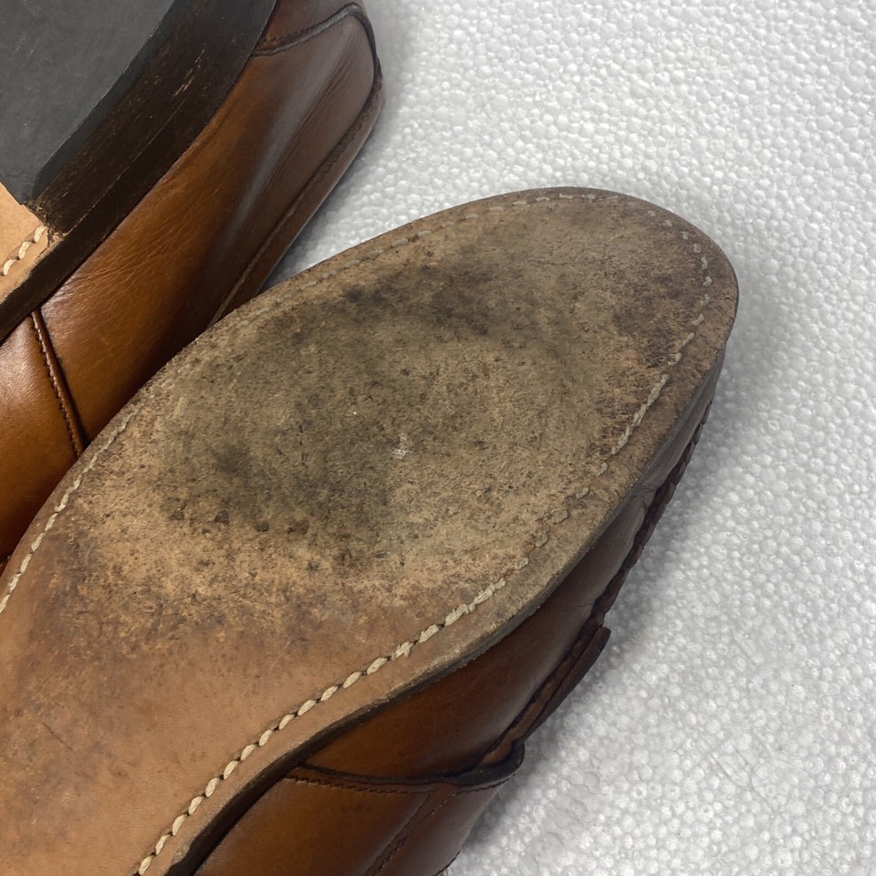 Allen Edmonds Maxfield Mens Size 9D Brown leather Slip On Tassel ...