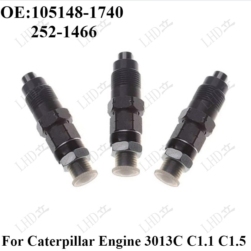 1 Set Fuel Injector 252-1466 105148-1740 For Caterpillar Engines 3013C ...
