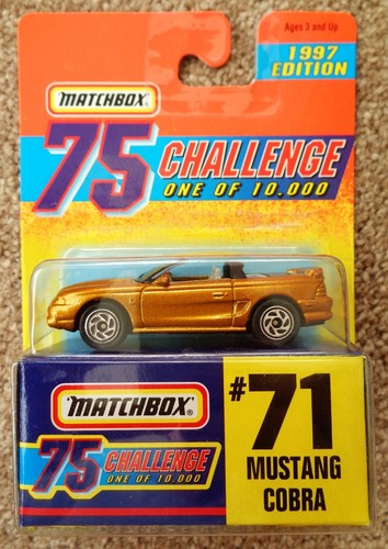 Matchbox #71 MUSTANG COBRA Challenge 1997 (only 10k made) | eBay