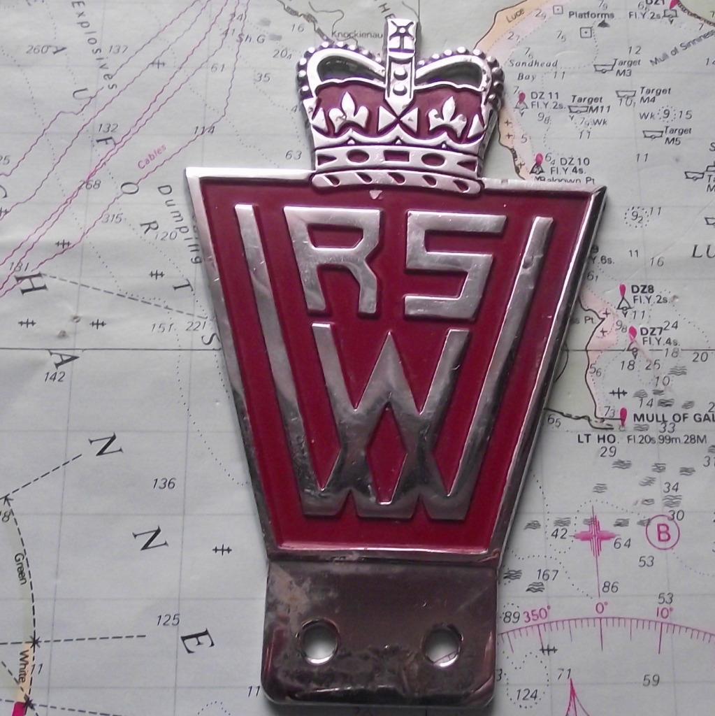 Vintage Chrome Mascot Badge : Womens Royal Voluntary Service WRVS | eBay