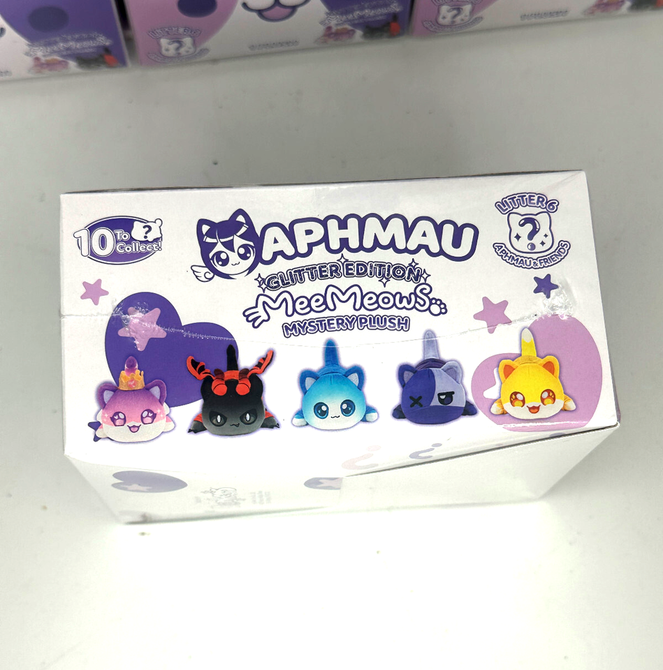 Lot of 9 Aphmau MeeMeows Mystery Plush Litter 6 Glitter Edition w ...