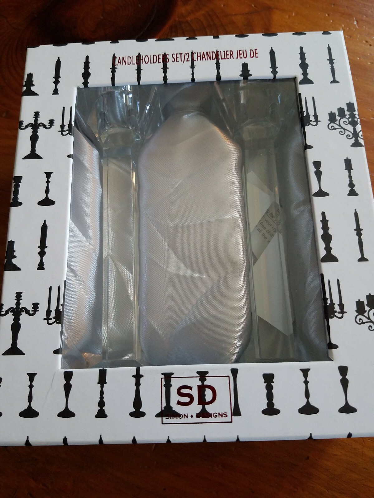 Simon Designs (SD) Candlestick Set Of 2 Sophisticated 6" New in SD ...