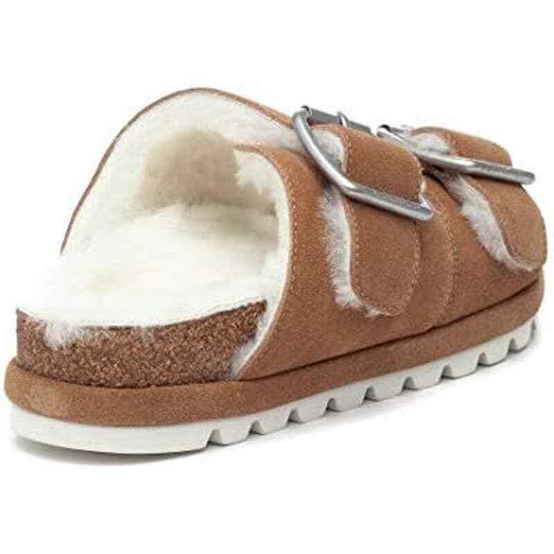 J/Slides Lynx Shearling-lined slides/slippers/sandals… - Gem
