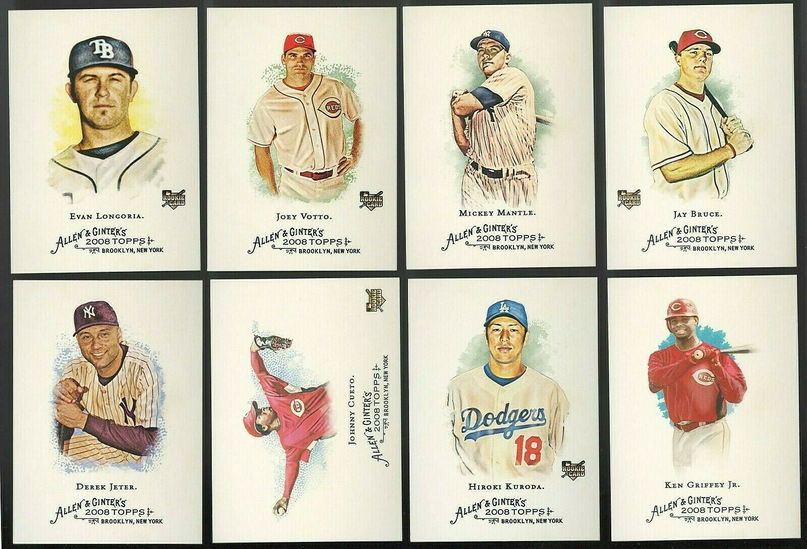 2008 Topps Allen and Ginter Complete Team Set Rookie Card RC Base Set 1 ...