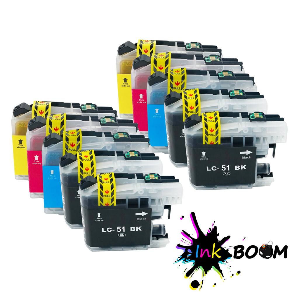 10 Ink Cartridge fits Brother LC51 DCP-350C DCP-750CW MFC-465CN MFC ...