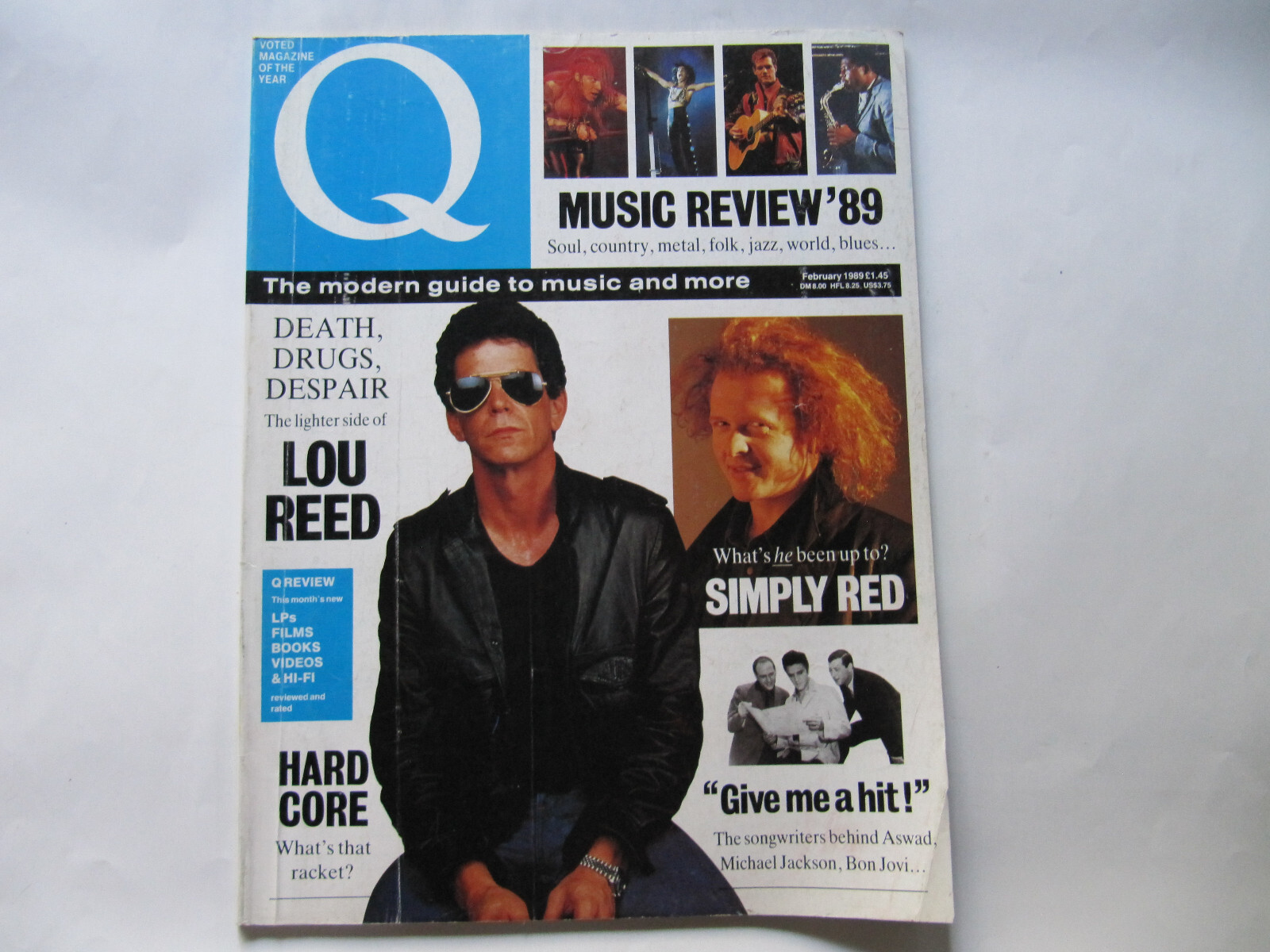 Q MAGAZINE - FEB 1989 - LOU REED SIMPLY RED | eBay UK