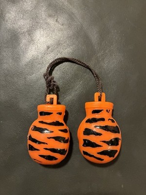 Vtg Rare Esso Oil Gas Tiger Stripe Boxing Gloves Rear View Mirror ...