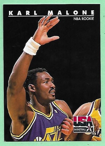 1992 Skybox U.S.A. Basketball NBA Rookie Karl Malone RC #47 Jazz👌 | eBay
