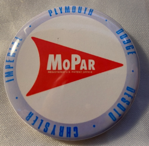 RETRO MoPar Forward Look Button Pin 2.25 Plymouth Dodge DeSoto Chrysler ...
