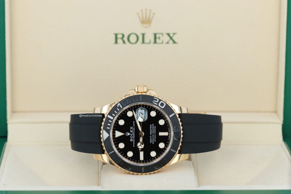 Rolex Yacht-Master Oysterflex 42mm 18kt Yellow Gold Monobloc Middle ...