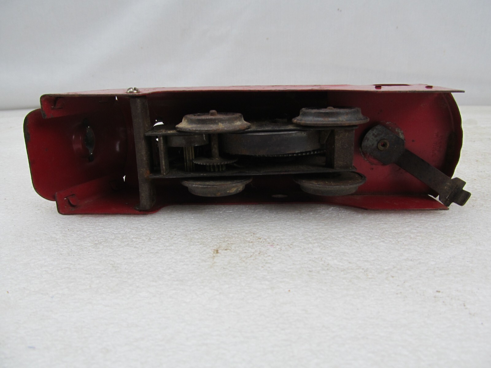 Marx Trains Prewar Red Commodore Vanderbilt Wind Up Steam Locomotive ...