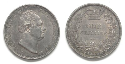 X4664 1834 Great Britain Shilling Silver Coin, AU, KM 713 | eBay