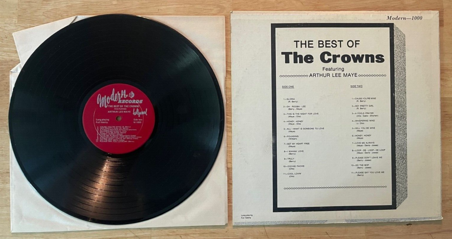 DOO WOP 33 LP THE CROWNS BEST OF ON MODERN RECORDS | eBay