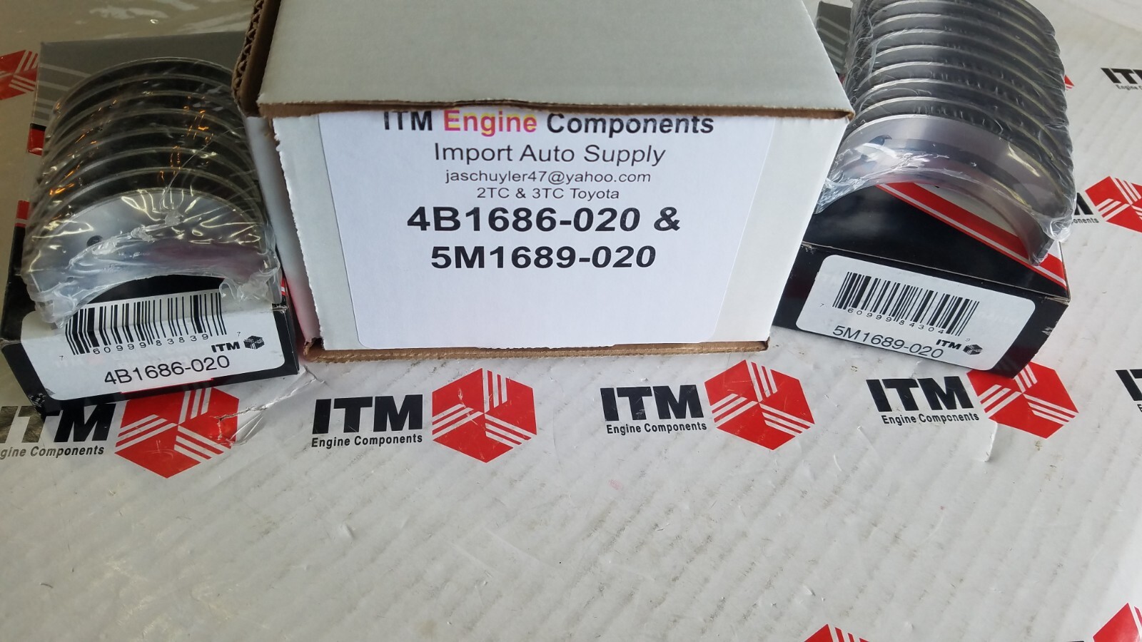 Toyota Carina & Corolla 2TC & 3TC 1971-1982 Main & Rod Bearing Set ...